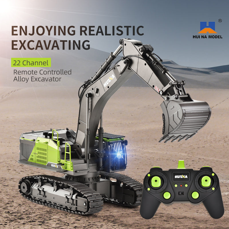 RC Excavator – Huina 1582 1:14 Metal Heavy Duty Dump Truck Toy ...