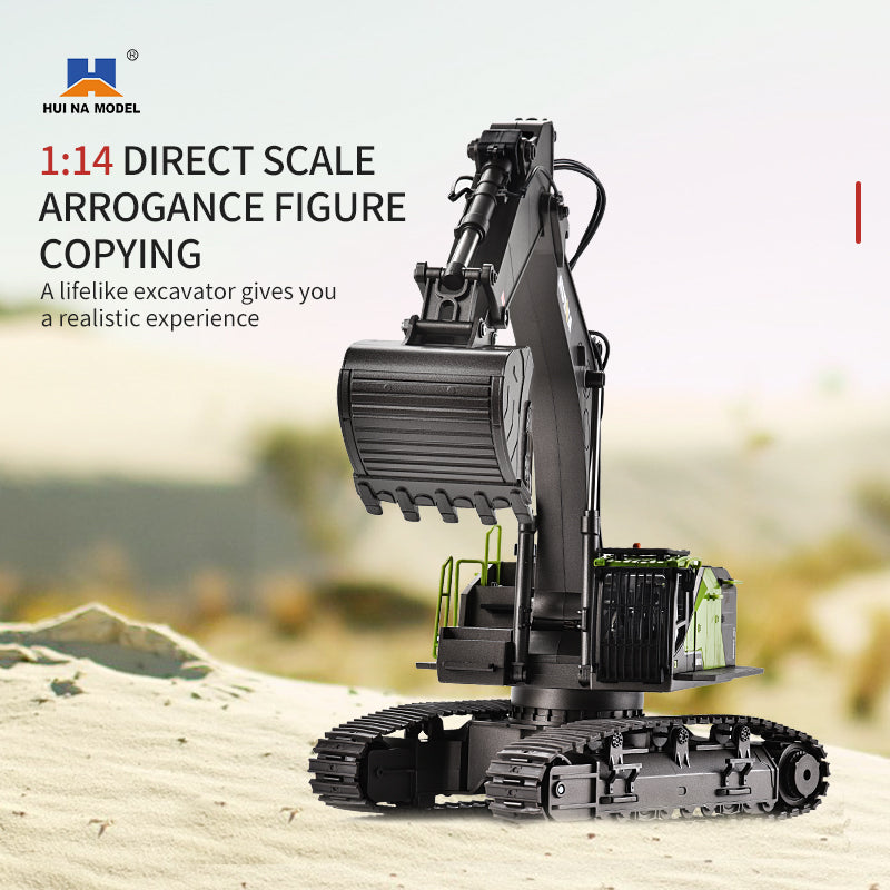 RC Excavator – Huina 1582 1:14 Metal Heavy Duty Dump Truck Toy ...