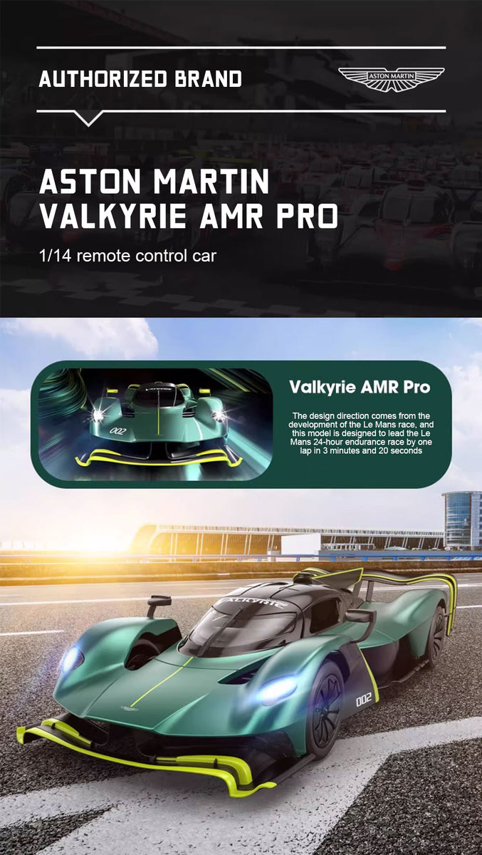 RASTAR 11KM/H 1:14 Aston Martin Valkyrie AMR Pro Remote Control Racing ...