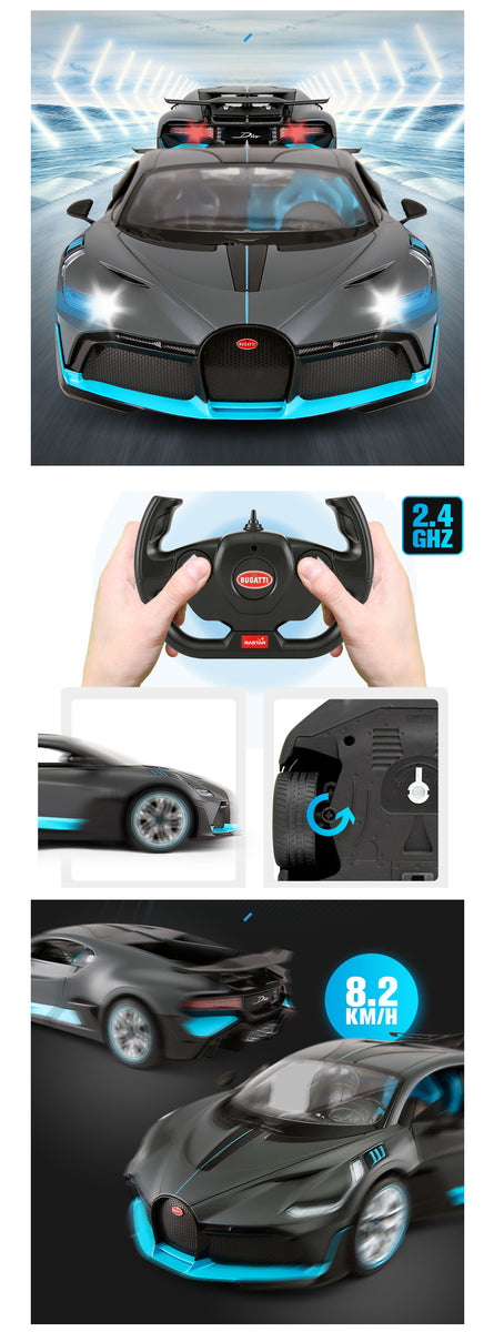 RASTAR 11KM/H 1:14 Bugatti Divo Remote Control Racing Car – CrazyRC.com