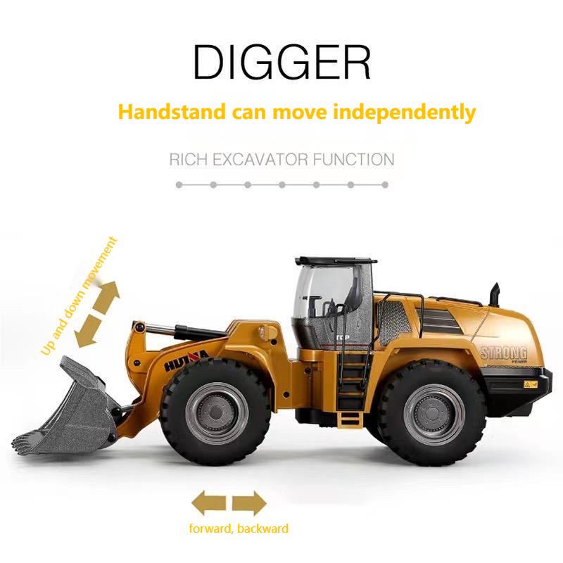 Huina 1583 1:14 Rc Metal Wheel Loader – CrazyRC.com