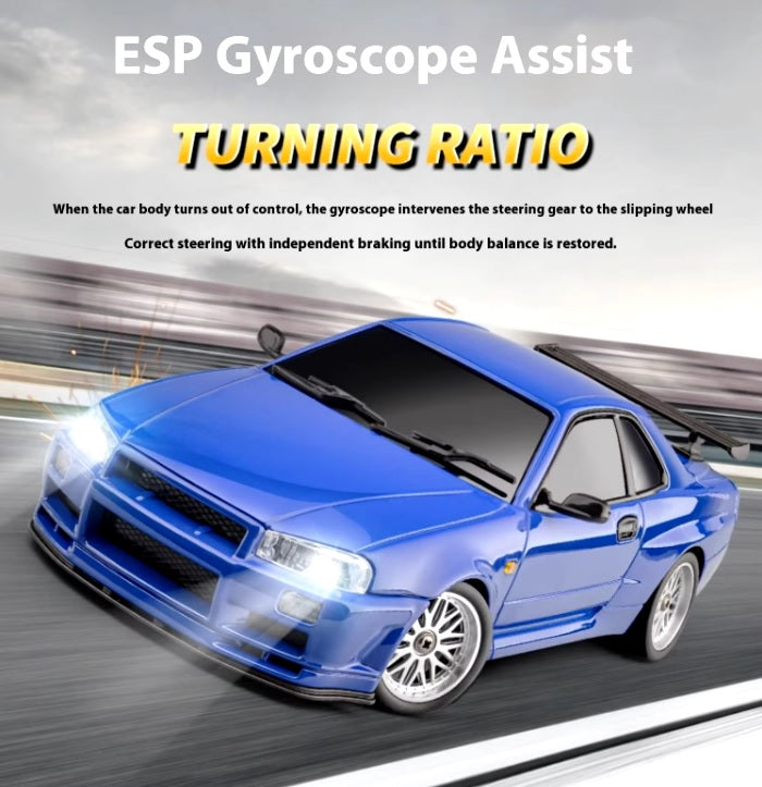 LDRC LD1899 1:18 Nissan Skyline GTR R34 2.4GHz Metal Body Remote Contr – CrazyRC.com