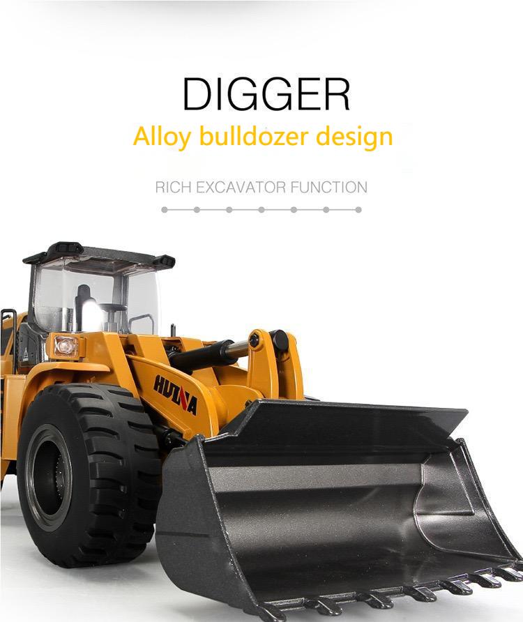 Huina 1583 1:14 Rc Metal Wheel Loader – CrazyRC.com