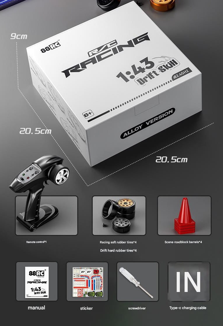 Mini 1:43 RC Drift Car – CrazyRC.com