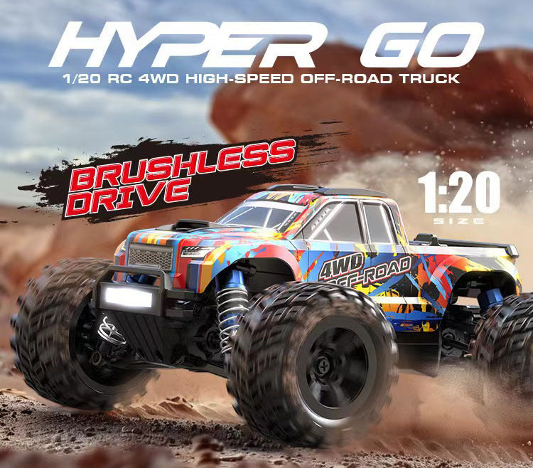 MJX Hyper Go 20208 1/20 Scale 4WD Brushless RC Off-Road Speed Car 39km ...