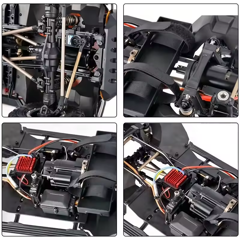 Rubicon Pro 1:8 Scale 4X4 RC YK4082 Car Professional 4WD Climbing Truc ...